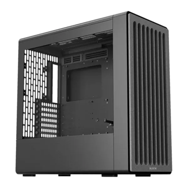Shop HAVN BF 360 Mid Tower Tempered Glass PC Case Black @ MindTech