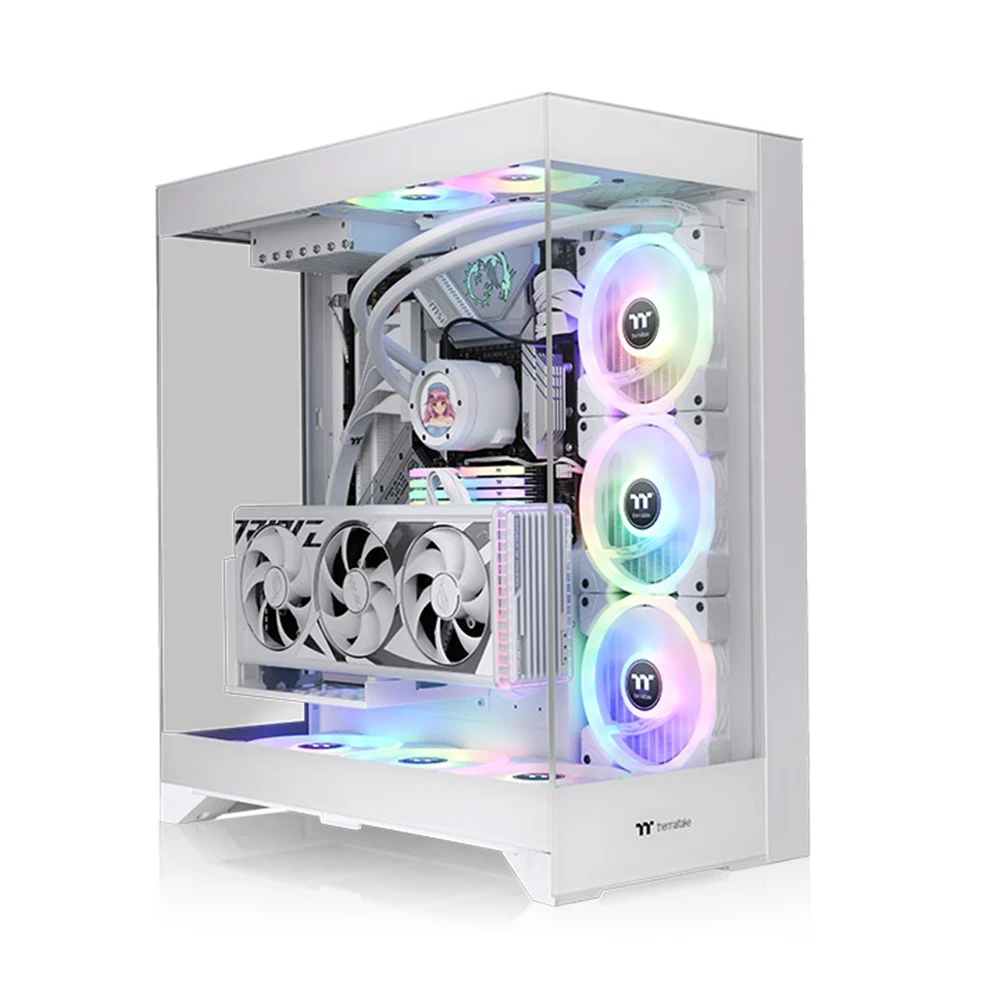 Shop Thermaltake CTE E550 TG Snow Mid Tower Chassis PC Case @ MindTech