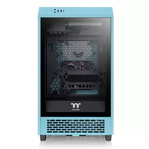 Shop Thermaltake The Tower 200 Turquoise Mini Chassis PC Case @ MindTech